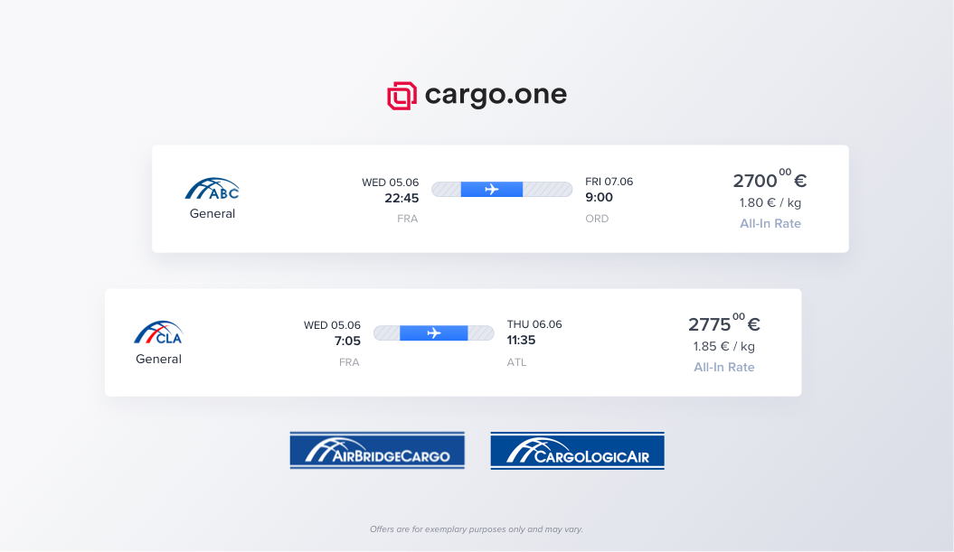 AirBridgeCargo and CargoLogicAir to Launch on Cargo One Platform ...