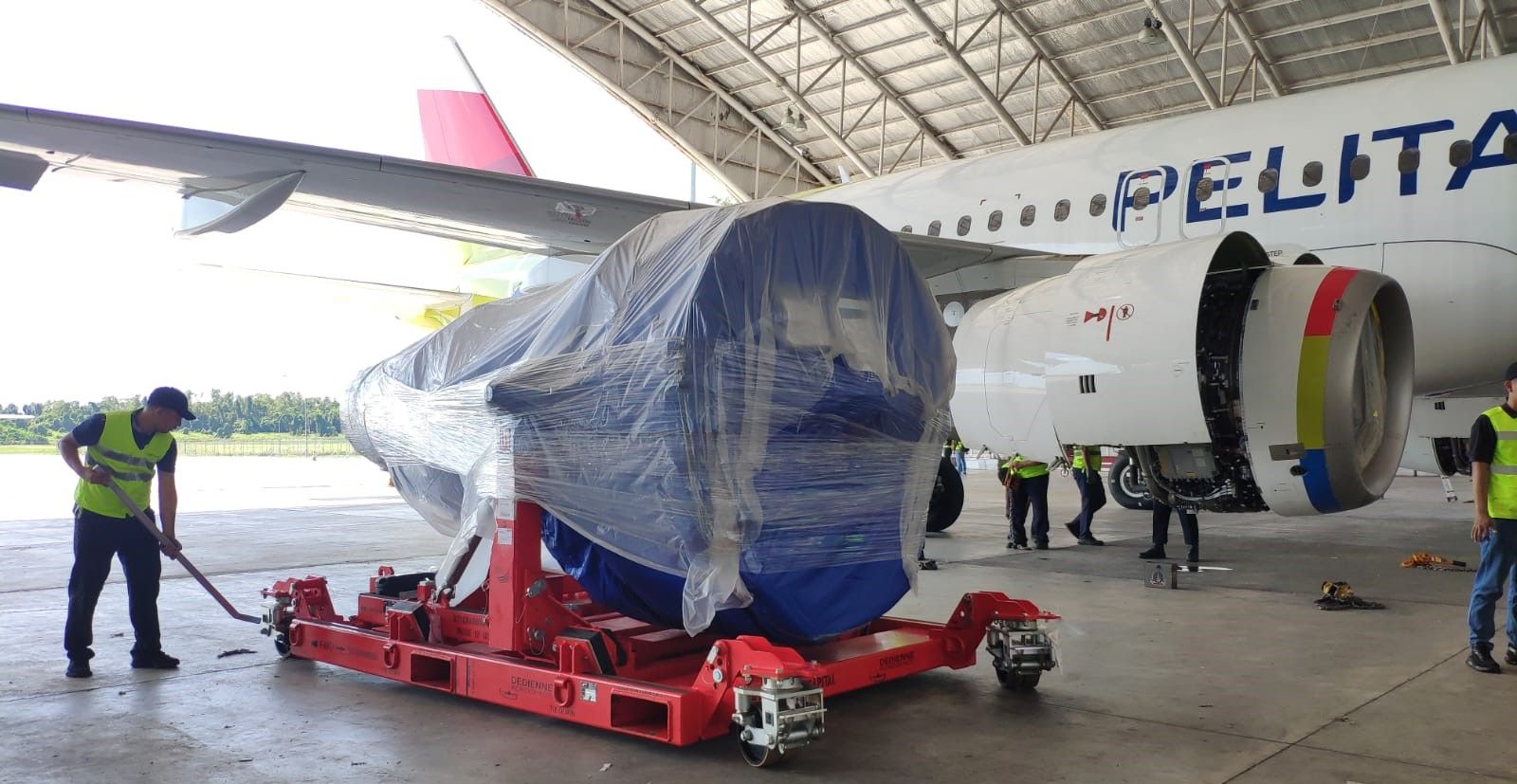 Yusen Logistics (Indonesia) Transports CFM56-5B Aircraft Engine with FL Technics