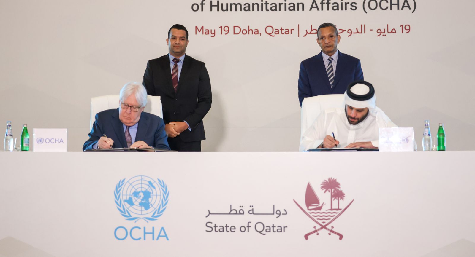 Qatar Airways and the United Nations OCHA Sign MoU